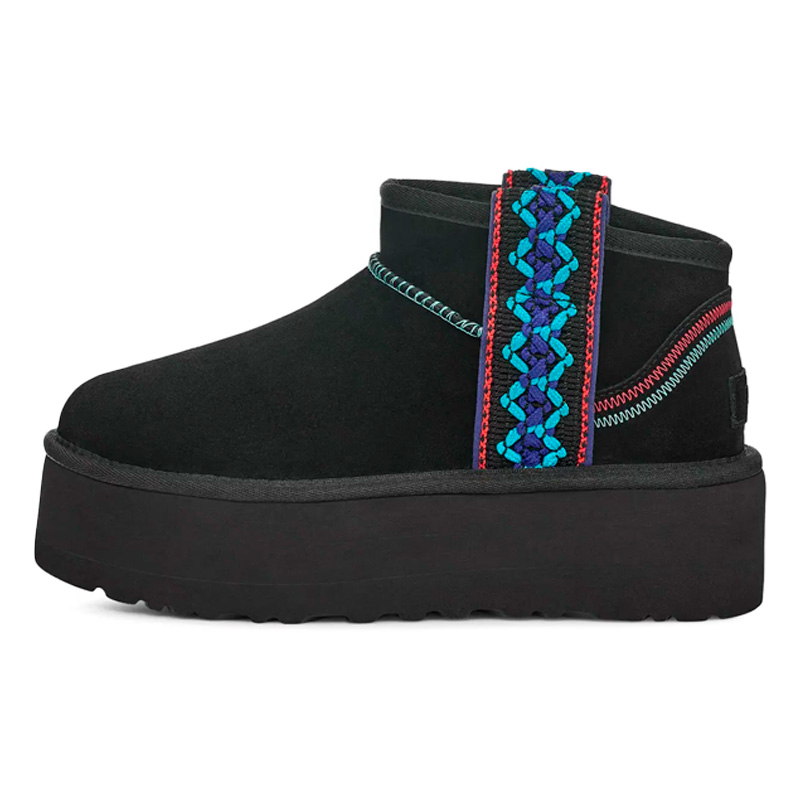 UGG Ultra Mini Classic Braid Platform Boot Black original – ціна та ...