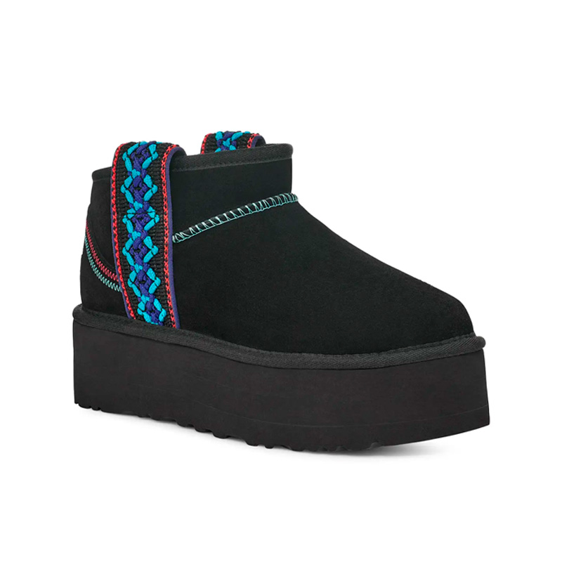 UGG Ultra Mini Classic Braid Platform Boot Black original – ціна та ...